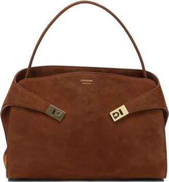 Ferragamo Femme, Sacs, Orange, Taille: ONE Size Sac bandouli&egrave;re