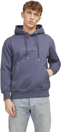 Jack & Jones Jorfrederiksberg Sweat &agrave; Capuche Sn, Bleu Nuit, L