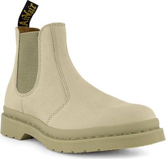 Dr. Martens Herren Chelsea Boots beige Veloursleder