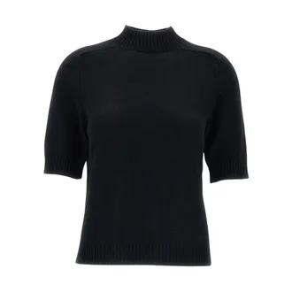 Loulou Studio Damen, Strickwaren, Schwarzk, XSGr&ouml;&szlig;e