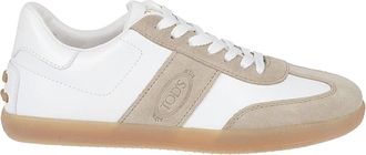 Tod's Femme, Chaussures, Blanc, Taille: 38 1/2 EU Tabs Baskets