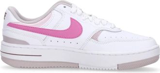 Nike Low Sneaker mit pinken und violetten Akzenten - - Sport - Damen - Wei&szlig; - 36 1/2 EU