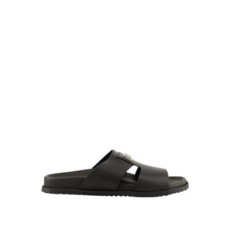 Dolce & Gabbana Kalbsleder Sandale - - Shoes - Herren - Schwarzk - 39 EU