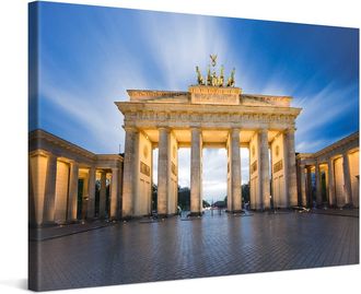 Picanova Premium Leinwanddruck - Leinwandbild Berlin Brandenburger Tor 60x40cm - Kunstdruck Auf 2cm Holz-Keilrahmen Für Schlaf- Und Wohnzimmer - Kollektion Deu