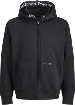 Jack & Jones Zip Hood Jprblugaston Prau25 Sweat zippé à Capuche, Noir, XL Homme