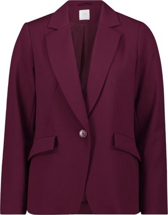 Betty & Co Damen Kurzblazer mit Taschen 38, Dark Aubergine