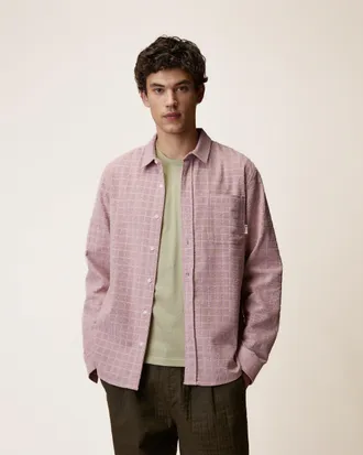 Faguo Surchemise en velours mauve