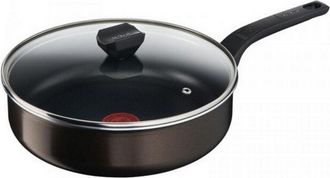 T-fal 24 cm antihaftbeschichtete bratpfanne + deckel Tefal b5543202