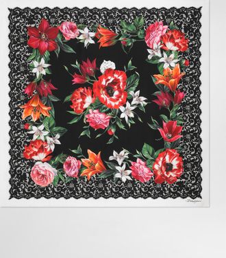 Dolce & Gabbana Tuch 90 X 90 Aus Seidentwill - Frau Schals Und Tücher Mehrfarbig Onesize