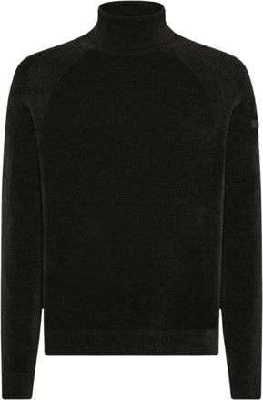 Roberto Ricci Design Rrd, Homme, Pulls, Noir, Taille: XL Dolcevita Velvet Turtleneck