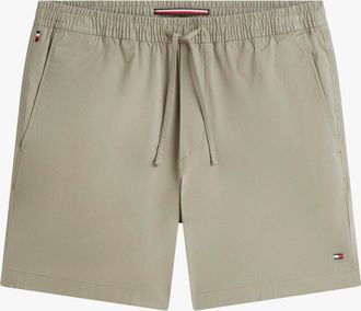Tommy Hilfiger Short droit Dover &agrave; logo en coton m&eacute;lang&eacute;
