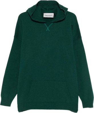 Amaranto wool hoodie - Gr&uuml;n