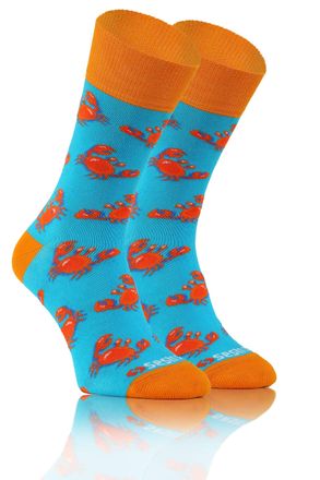 Sesto Senso Lustige Baumwolle Socken Damen Herren Bunte Ungleiche Funny Socks 43-46 Krabbe