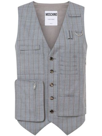 Moschino veston à rayures - Gris