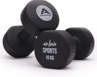 Apollo Hantel Set | 2x10kg Kurzhantel Set | Gewichte für Krafttraining | Fitness Hanteln für Frauen & Männer | Dumbbells