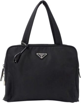 Prada Sac &agrave; main vintage en nylon Pre-owned - Femme - Pre-owned - Noir - Taille: ONE Size