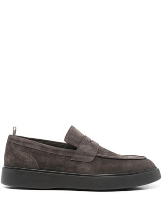 Officine Creative mocassins Frame 001 en daim - Marron