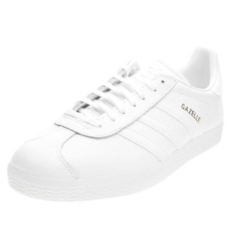 adidas Originals adidas Gazelle, Herren Sneakers, Wei&szlig; (Footwear White/Footwear White/Gold Metallic), 45 1/3 EU