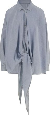 Darkpark Darkpark, Femme, Blouses et Chemises, Bleu, Taille: 36 FR Romy Cotton Shirt