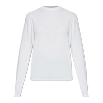 Jacquemus Wollpullover mit Rundhalsausschnitt - - Knitwear - Damen - Wei&szlig; - S