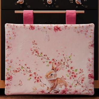 Petti Artigiani Italiani Backofenabdeckung Ostern, Backofenabdeckung Ostern Küche, Moderne Backofenabdeckung für Ostern im Digitaldruck, 100% Made in Italy