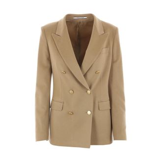 Tagliatore Parigi Double-Breasted Kaschmirjacke - - Jackets - Damen - Braun - L
