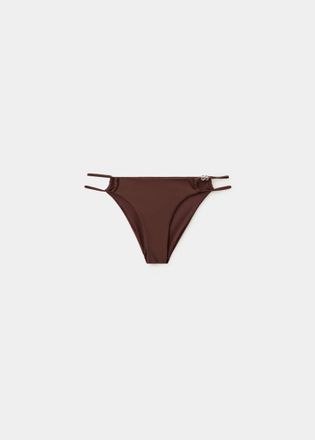 Mango Culotte bikini perles rouge-orang&eacute; - Femme - XS - MANGO