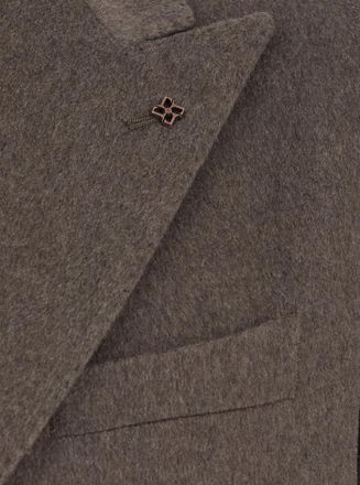 Tagliatore Mens Double-Breasted Jacket Montecarlo Brown Blazers