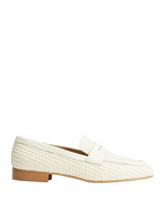 8 by YOOX WOVEN RAFFIA PENNY LOAFERS