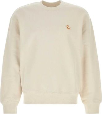Maison Kitsun&eacute; SweaT-shirt - Homme - Sweatshirts et sweats &agrave; capuche - Beige - Taille: 2XL