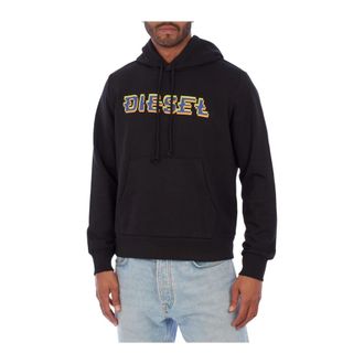 Diesel Urbaner Hoodie mit verstellbarer Kapuze - - Sweatshirts & Hoodies - Herren - Schwarzk - S