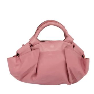 Loewe Pre-owned Cuir sacs-main - Femme - Pre-owned - Rose - Taille: ONE Size
