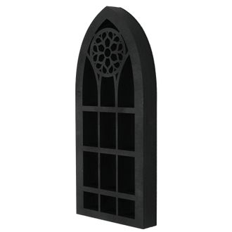 Generic Black Wall Mount Shelf - Crystal Display Shelf, Easy Install Glass Storage Rack, Minimal Floating Stand, Sleek Decorative Bookshelf Accent | Practical