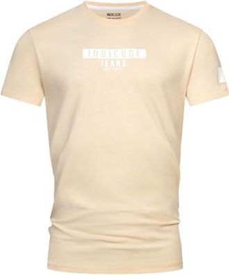 Indicode Hommes GOTSVegas Shirt | T-Shirt en Cotton Fog S