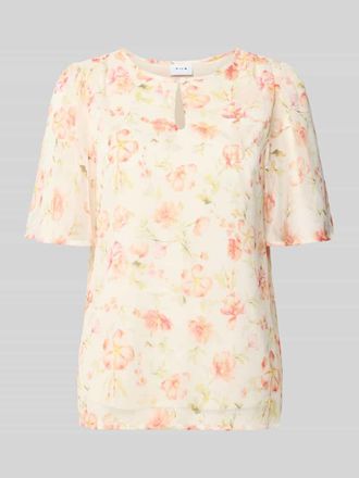 Vila Blusenshirt mit Schl&uuml;sselloch-Ausschnitt Modell EMMA