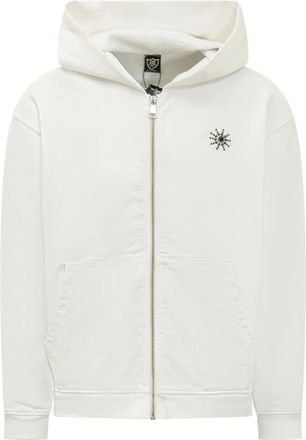 HTC Htc, Homme, Sweatshirts et sweats &agrave; capuche, Blanc, Taille: S Sun Zip Sweat &agrave; capuche