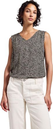 Street One Damen A345737 Leo-Bluse mit Smock-Details, Cotton Cream, 44