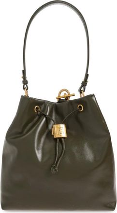 Balmain Femme, Sacs, Vert, Taille: ONE Size Pulse Calfskin Leather Backpack