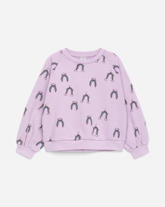 Arket Legeres Sweatshirt -Lila