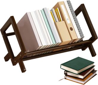 Generic Desktop-Bücherregal Organizer, Schreibtisch Bücherregal | Dekoratives Regal - Schreibtisch-Bücherhalter, Aufbewahrungsständer für Tischplatten, schräg