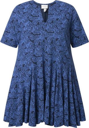 Ulla Popken T-Shirt T-Shirt A-Linie Tunika-Ausschnitt Halbarm