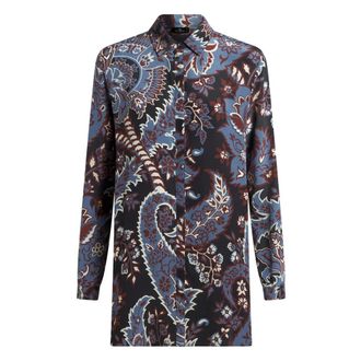 Etro Lang&auml;rmliges- mehrfarbiges Seidenhemd - - Blouses & Shirts - Damen - Mehrfarbig - L
