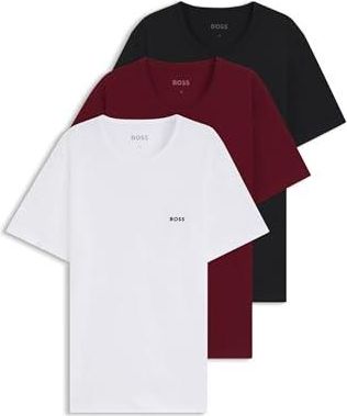 BOSS Hommes TShirtRN 3P Classic Lot de Trois t-Shirts en Coton avec Logo brodé