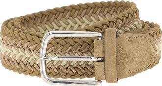 Boggi Milano Homme, Accessoires, Beige, Taille: 85 CM Ceinture Tiss&eacute;e en M&eacute;lange de Viscose