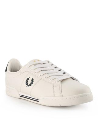 Fred Perry Herren Sneaker wei&szlig; Glattleder