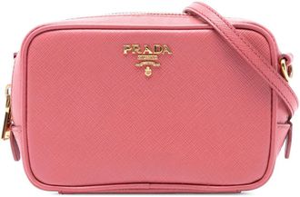 Prada Hobo Bags - Mini Saffiano Camera Bag - Gr. unisize - in Gold - f&uuml;r Damen