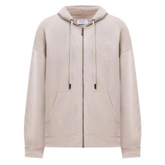 Off-white Big Double Arrow Skate Zip Hoodie - - Sweatshirts & Hoodies - Herren - Beige - M