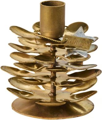 Ib Laursen Kerzenhalter f/1,3 cm Kerze Zapfen Gloria H: 6,5 &Oslash;: 6