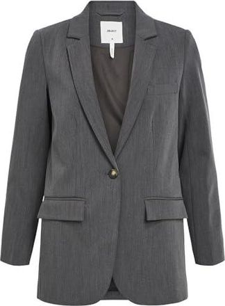 Object Objsigrid L/S Blazer Noos, Mélange de Gris Moyen, 44 Femmes