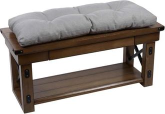 Klear Vu Omega Universal-Bankauflage, rutschfest, getuftet 36 grau